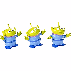 Mattel Disney Pixar Toy Story Space Aliens 3 Figures in True to Movie Scale, Posable Pizza Planet Prizes from Claw Machine, Great for Kids Ages 3 and Up
