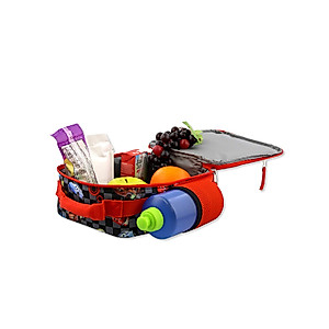 Disney Cars Meal Holder, Lightning McQueen Boys Soft Insulated School Lunch Box (One Size, Black/Red)