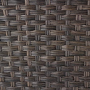 Whitmor Rattique Laundry Hamper with Lid and Removable Liner - Espresso