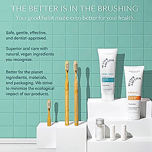 Better & Better Immunity Toothpaste with Vitamin C, E & Zinc | Fluoride Free, SLS Free Toothpaste 1CT | Freshens Bad Breath | Natural, Vegan, Whitening Toothpaste for Immune Support with Organic Mints