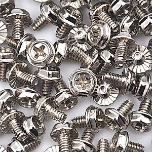 Screw PC Case Hard Drive Motherboard Mounting Screws for Motherboard PC Case CD-ROM Hard Disk Toothed Hex 6/32 Computer 100pcs