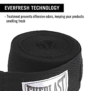 Everlast 4455BP Hand Wraps,Black