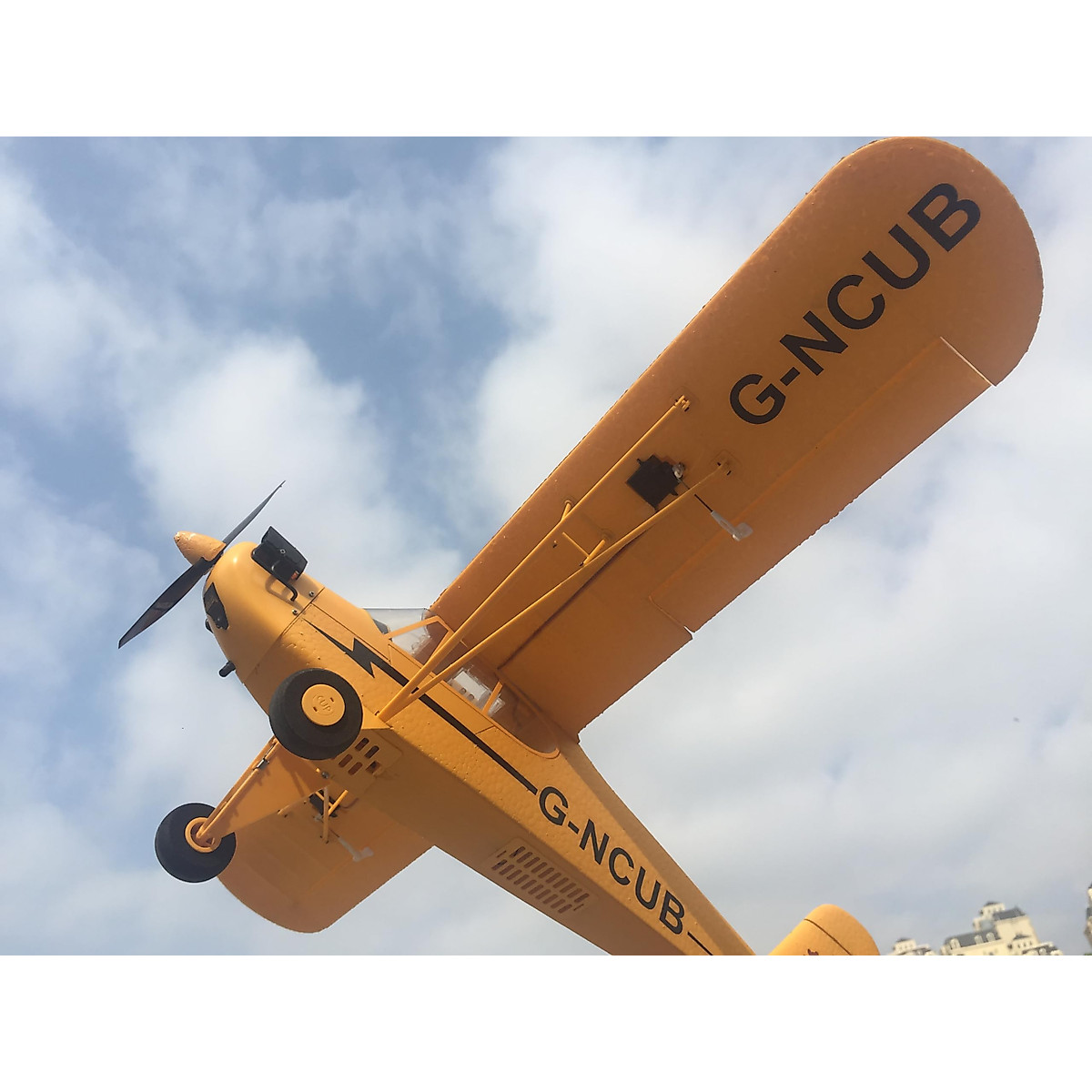 Ssccgym XK A160 RTF Large 25.6-Inch Brushless RC Plane 2.4GHZ 6-AXIS Gyro Remote Control Airplane J3 5CH EPP Foam World War II Aircraft Model Smart-Fly with Double-Batteries