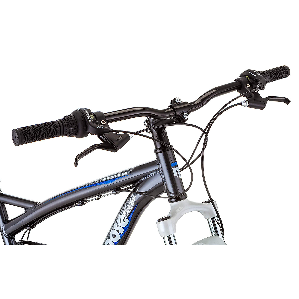 Mongoose Men's Detour Moutain Bike, 18-Inch Aluminum Frame, 26-Inch Wheels, Grey
