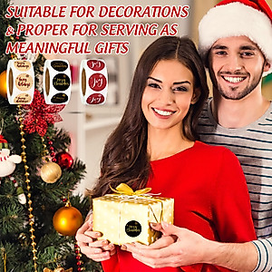 1500 Pieces Joy Christmas Stickers for Envelopes Self-Adhesive Merry Christmas Sticker 1 Inch Round Happy Holiday Package Stickers Xmas Seal Labels Christmas Stickers Gift Wrapping Cards Decoration