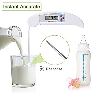 Fast Folding LCD Digital Probe Thermometer BBQ Barbecue Meat Baking Thermometer