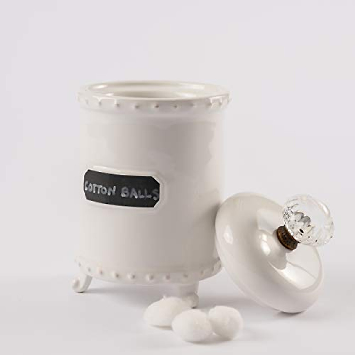 Mud Pie Large Circa Chalkboard Label Bath Canister