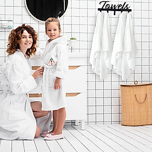 Aesthetic Bathroom Towel Rack for Wall Mount – Space Saving and Easy to Install Towel Holder Hooks - The Perfect Addition to Your Bathroom Decor