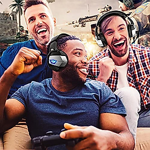 FEIYING Gaming Headset with Microphone, Gaming Headphones Stereo 7.1 Surround Sound PS4 Headset 50mm Drivers, 3.5mm Audio Jack Over Ear Headphones Wired for PC Switch Playstation Xbox PS5 Laptop