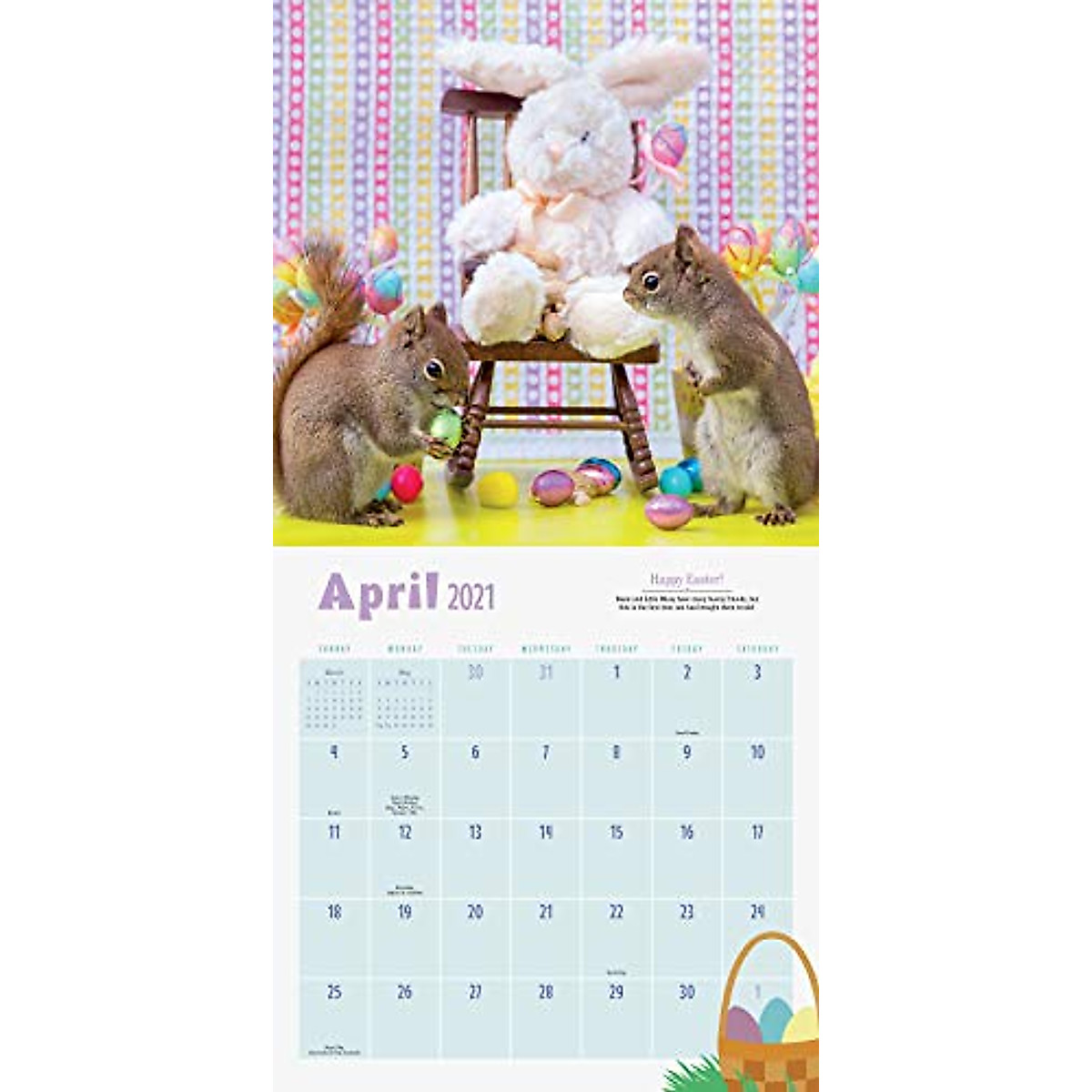 The Secret Life of Squirrels Wall Calendar 2021