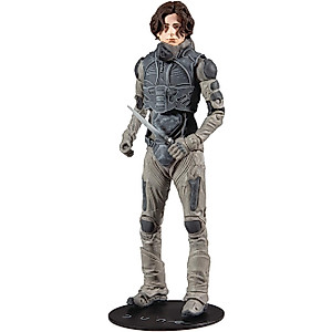 McFarlane Toys Dune Paul Atreides 7-inch Action Figure with Build-A Glossu ‘Beast’ Rabban Figure Parts, Multicolor