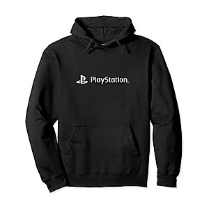 PlayStation Classic White Gaming Logo, Start Gaming Today Pullover Hoodie
