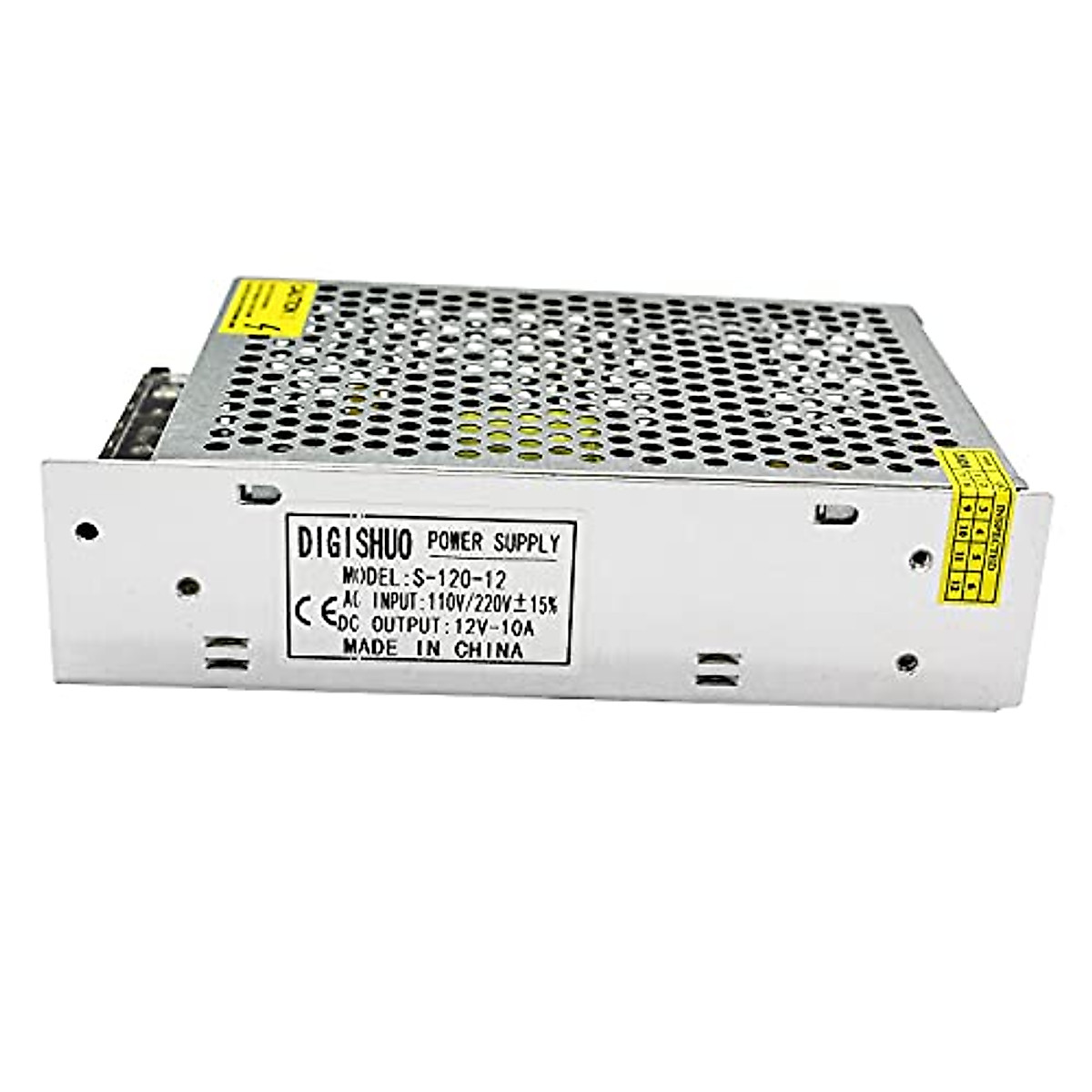 DIGISHUO DC 12V 10A 120W Power Supply Adapter Transformer Switch AC 110V/220V to DC 12V 10Amp Switching Converter LED Driver for LED Strip Light | CCTV| Camera Security System| 3D Printer