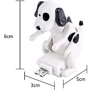 AWMSKONG Funny Humping Dog Fast Charger Cable,Portable Stray Dog Charging Cable,Dog Toy Smartphone USB Cable Charger,for iPhone Android Type-C Various Models Phones. (White, Micro USB)