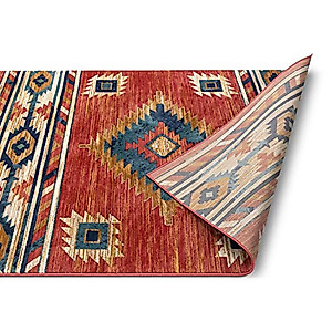 Well Woven Tulsa Lea Crimson Traditional Southwestern Tribal 2x4 (2'3" x 3'11") Area Rug