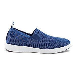 Woolloomooloo Shoe Suffolk Unisex - Merino Wool Footwear - Slip On - Comfort and Support - Lightweight - Soft - Moisture Wicking, Denim, Women's 6.5-7 M US