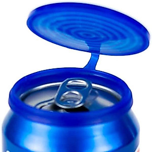 Smarter-Seal, 8-Pack, Multi-Color, Reusable, BPA Free, Pop or Beverage Can Lids, Covers, Protectors, Toppers For Soda, Seltzer, Beer, Energy Drinks. Keep Carbonated Beverages More Bubbly and Fizzy