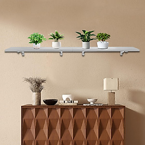 Folding Concession Shelf, 96" x 12" Stainless Steel Durable Wall-Mounted Serving Window Shelf Stand, Kitchens Storage Rack, Heavy-Duty 132 lbs Load Capacity Shelving for Food Trucks Trailers