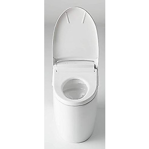TOTO MS988CUMFG#01 NEOREST RH Dual Flush 1.0 or 0.8 GPF Toilet with Intergeated Bidet Seat and EWATER White-MS988CUMFG, Cotton White