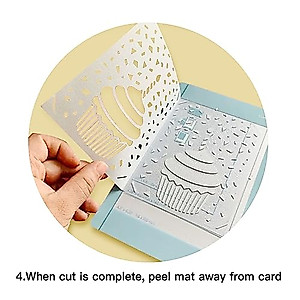 Srunffe Card Mat for Cricut Joy (4.5x6.15 inch, 3 packs), Adhesive Durable Craft Sticky Cutting Mat for Insert Cards, Replacement Accessories for Cricut Joy