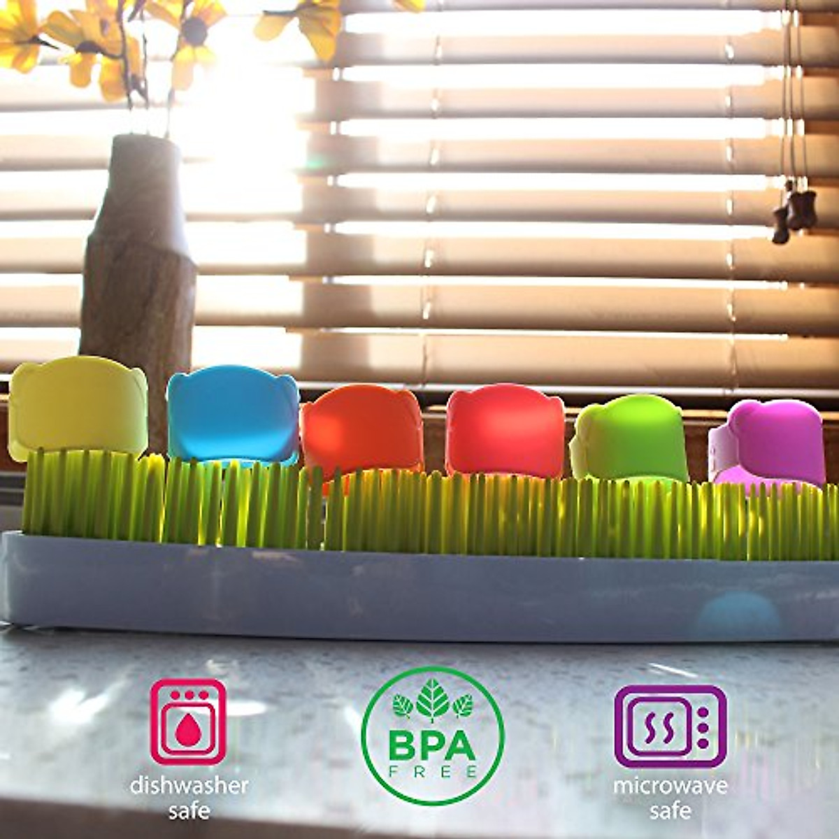 Baby Bottle Labels for Daycare, 6 Pcs (Multi-Color)