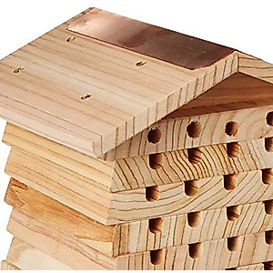 Wildlife World Interactive Wooden Bee House - Pollinator Bee Management System