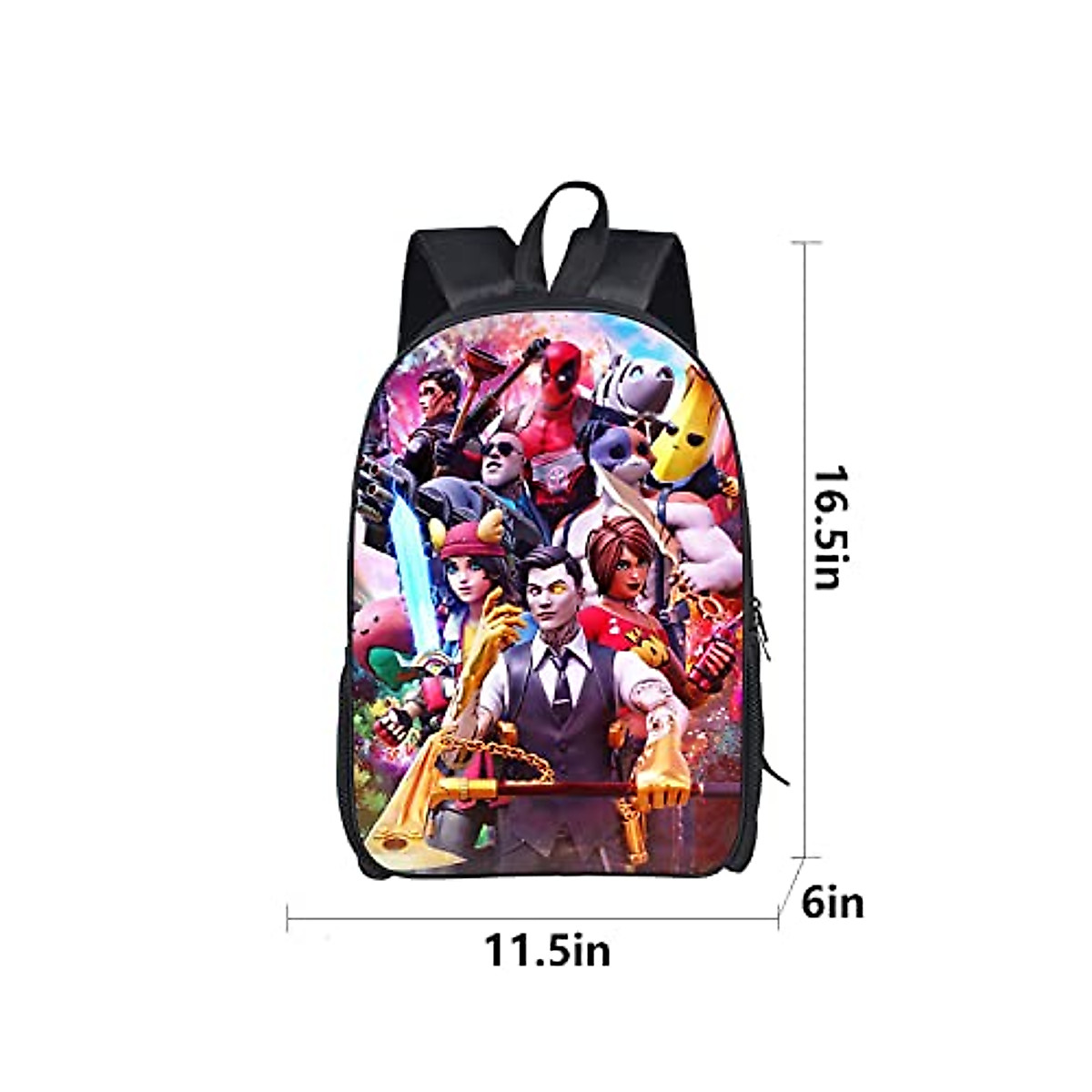 Ljbsyt Unisex Anime Game Backpack 3d Printing Casual Bag Large Capacity Backpacks Sports Backpack 2-One Size Black-48