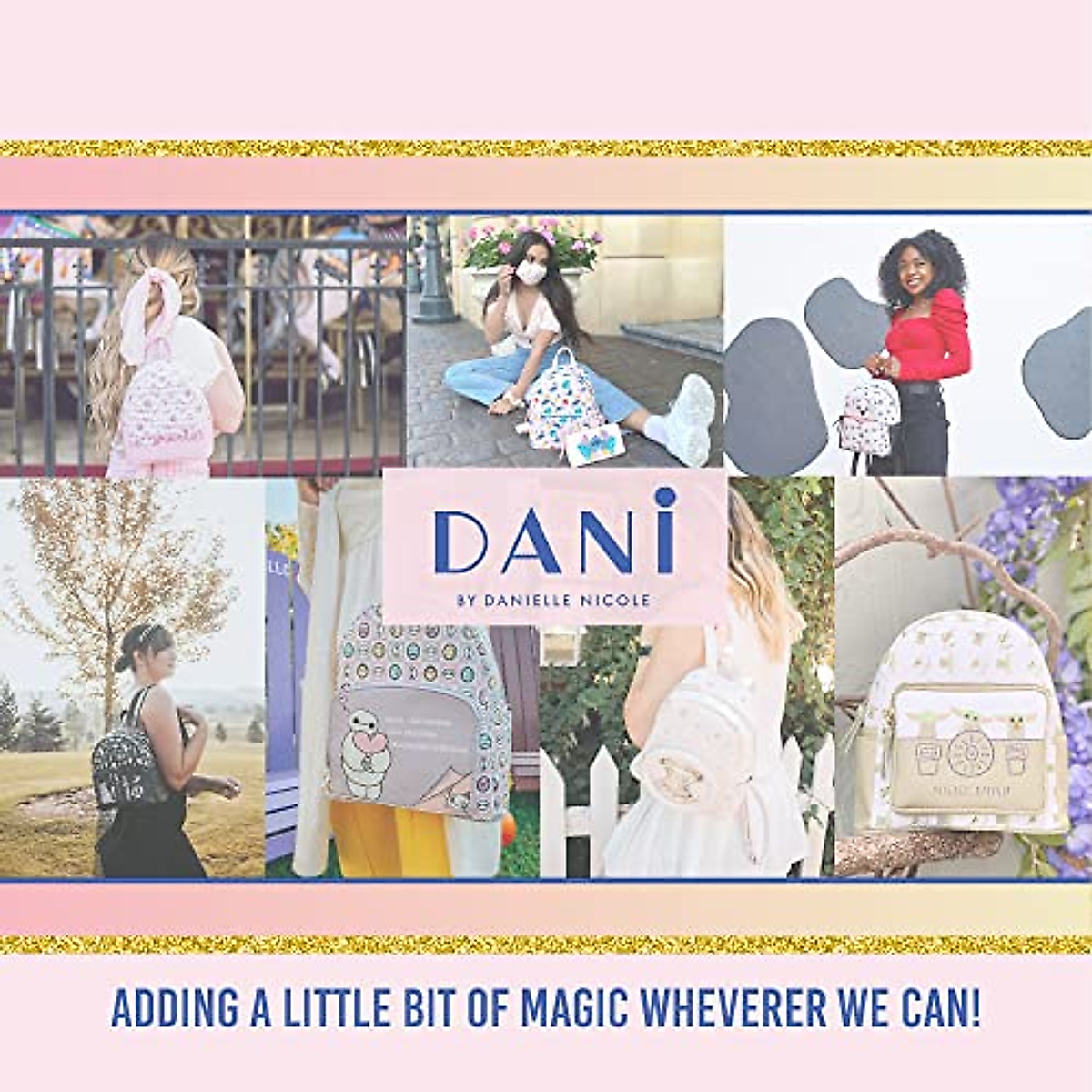 Danielle Nicole DANI Tom and Jerry Mini Backpack, Small Bookbag, Pale Green, 9 Inch