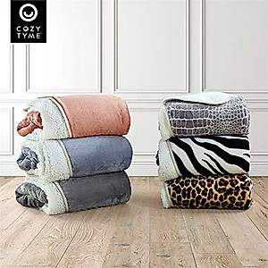 Mekhi Sherpa Polyester Throw Blanket with Feet Pocket Light Gray 28"x70"