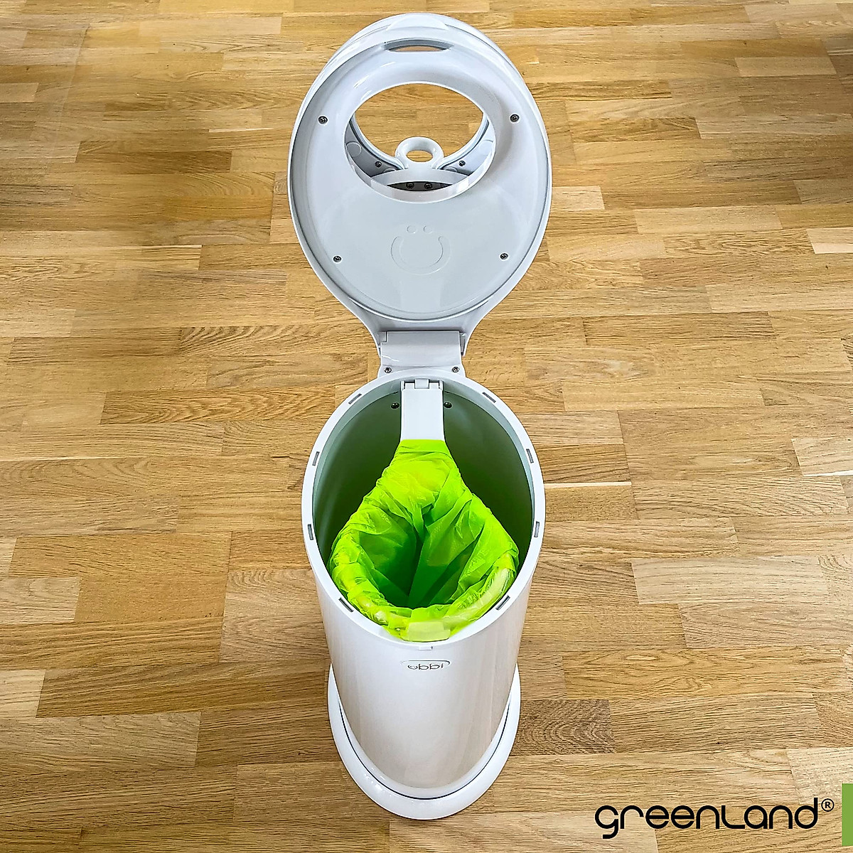 Greenland Biodegradable Diaper Pail Bags Compatible with Ubbi – Lemon Scented (75 Bags, 13 Gallons)