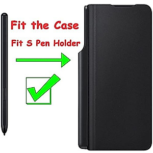 Galaxy Z Fold 4 S Pen Fold Edition,S Pen Z Fold 4,Slim 1.5mm Pen Tip,4,096 Pressure Levels,Z Fold 3 Stylus Pen for Samsung Galaxy Z Fold 4 5G+Tips/Nibs + Eject Pin (Black) EF- FF92PCBEGUS