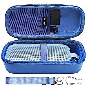 LTGEM Case for Bose Soundlink Flex Bluetooth Portable Speaker,Hard Storage Travel Protective Carrying Bag, Blue