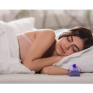 French Lavender Sachets for Drawers and Closets Fresh Scents, Home Fragrance Sachet, Pack of 24, Purple, LV-S-C-24-1