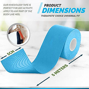 Beige Kinesiology Tape for Sensitive Skin - 16ft Uncut K Tape Roll | Sports Tape Athletic Tape for Injuries | Kinesio Tape Waterproof - Latex Free Kinetic Tape for Knees, Joints, face & Muscles