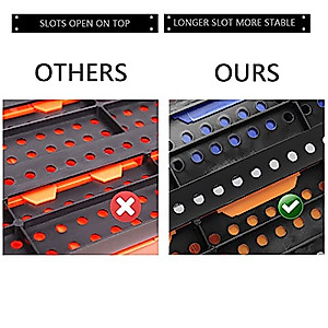 MULSAME Wall Mounted Storage Bins Parts Rack 4 Colors 30PCS Bin Organizer Garage Plastic Shop Tool, Garage Organizers and Storage