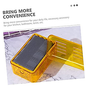 Alipis 3pcs Soap Foaming Box Soap Foaming Holder Soap Dish with Drain Soap Dish Foaming Holder Foam Soap Dispenser Soap Drainer Soap Foaming Case para Guardar Soap Holder Pp Travel Roller