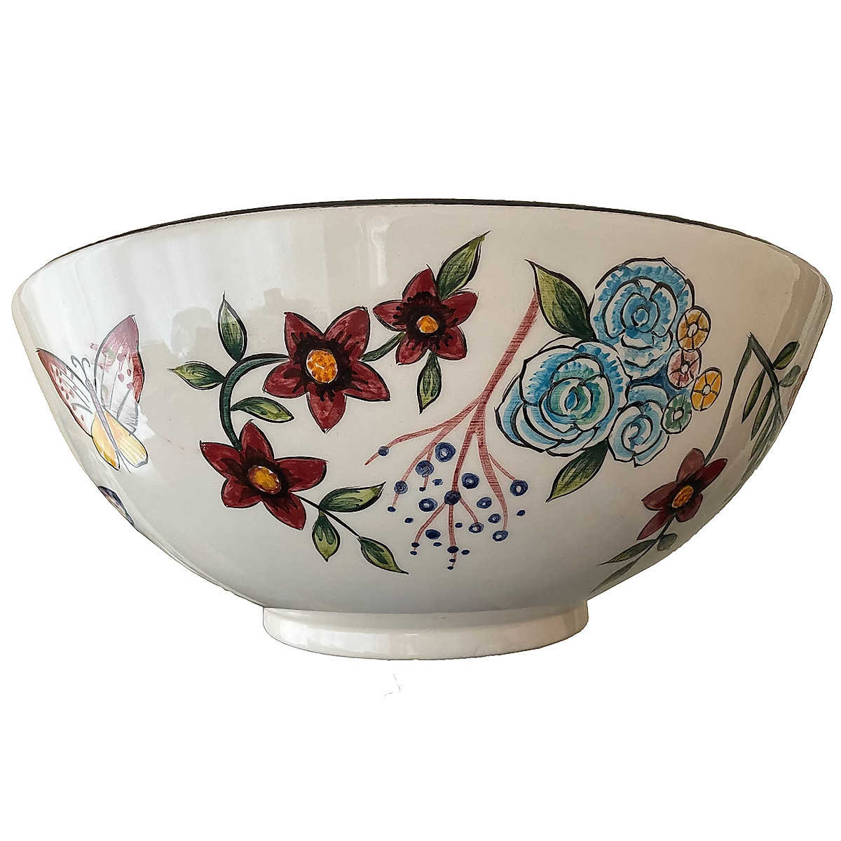 Bathroom Vessel Butterfly Sink, Ceramic Countertop Basin, Sink Bowl, Bath Vanity Sink, Bathroom Remodeling, Lavatory, Kitchen Washbasin