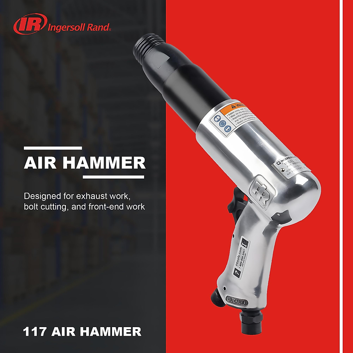 Ingersoll Rand 117 Air Hammer, 2000 BPM, 3-1/2" Stroke