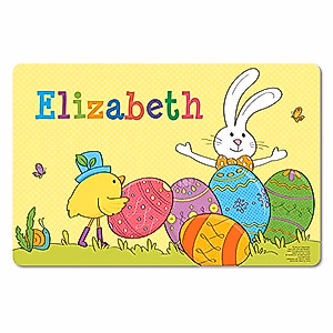 Personalized Placemat for Kids Easter Bunny - I See Me!