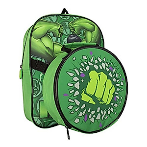 Marvel Kids Backpack and Lunch Bag Hulk Green