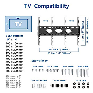 Rfiver Rolling Floor TV Stand with Swivel Mount for 40-75 Inch Flat Screen/Curved TVs, 3-Shelf Heavy Duty Portable Mobile TV Cart with Wheels, Black Universal Tall TV Mount Trolley for Home and Office