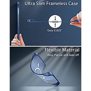 COMBOMTEK Slim Case for iPhone 12 Pro Max Compatible with Magsafe, Ultra Thin Frameless Case with Mag Safe Qi Wireless Charging