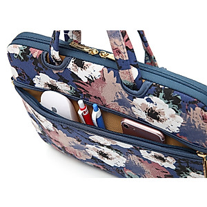 kayond Watercolor orchid Patten water resistant Laptop Shoulder Messenger Bag Case Sleeve for 14 Inch 14.1 Inch Laptop,Laptop Briefcase