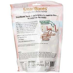 SmartBones Sweet Potato Dog Chews, Mini, 24ct (2 pack)