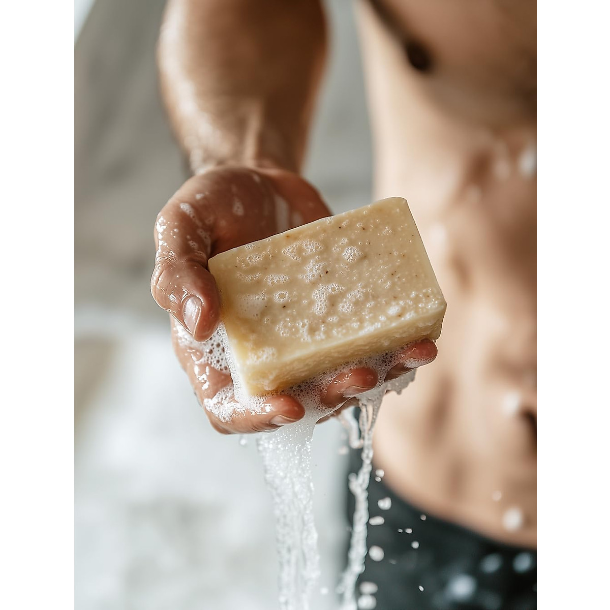 Crate 61 Organics, Handmade in Canada, Plant Based Cold Process Natural Bar Soap For Face And Body, With Premium Essential Oils, Eucalyptus & Peppermint For Men And Women 3 Pack (Patchouli Lime)