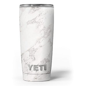 Design Skinz Slate Marble Surface V4 - Skin Decal Vinyl Wrap Kit Compatible with The Yeti Rambler Cooler Tumbler Cups