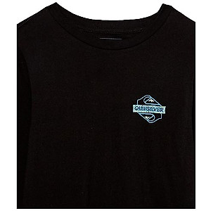 Quiksilver Boy's Rising Water Long Sleeve Tee Shirt, Black 233