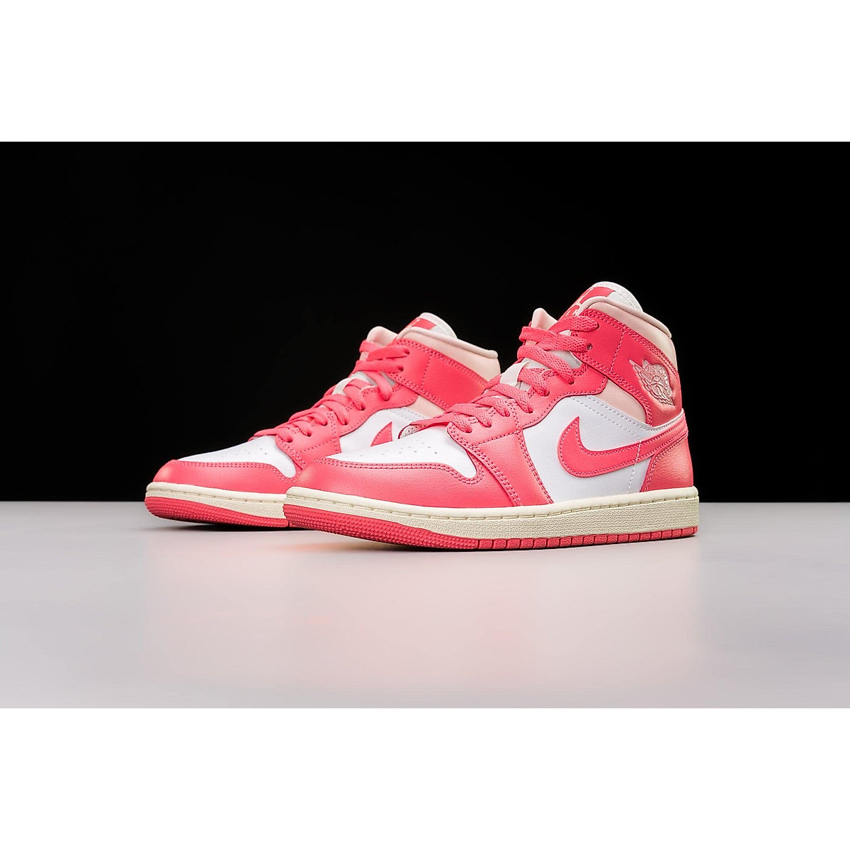 Jordan 1 Mid Women White/Sea Coral-Atmosphere BQ6472-186 8