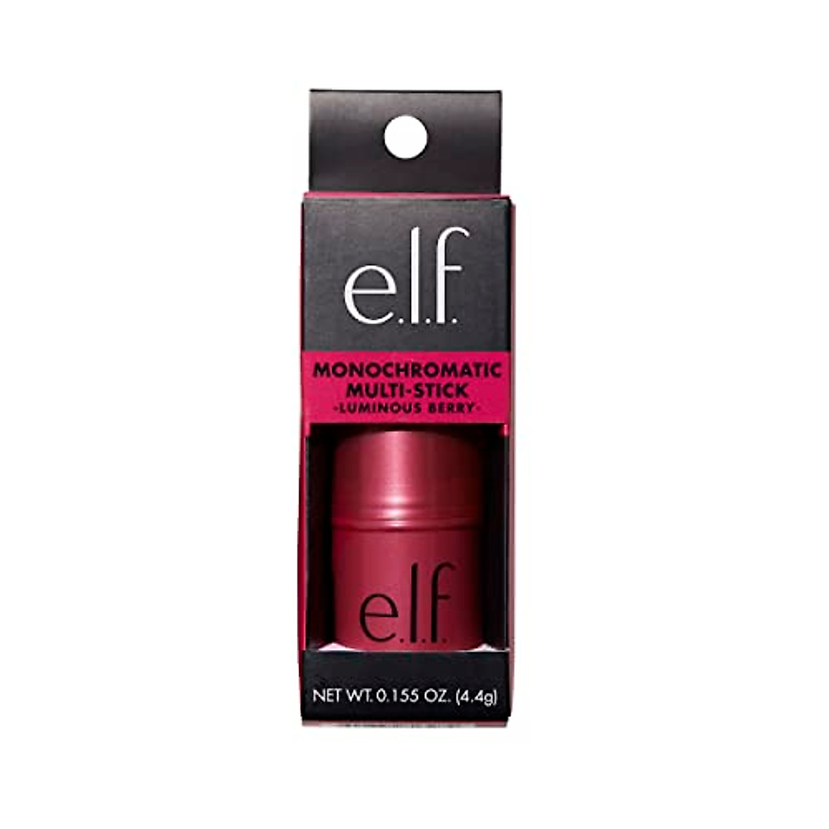 e.l.f. Monochromatic Multi Stick, Luxuriously Creamy & Blendable Color, For Eyes, Lips & Cheeks, Luminous Berry, 0.155 Oz (4.4g) (Pack of 2)