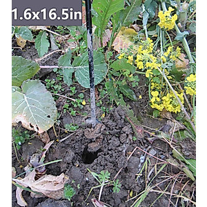 TCBWFY Garden Auger Drill Bit for Planting 3.5"x16"and 1.6"x16.5"Auger Drill Bit Plant Flower Bulb Auger Spiral Hole Drill Earth Post Umbrella Bulb Planter Auger for 3/8" Hex Drive Drill